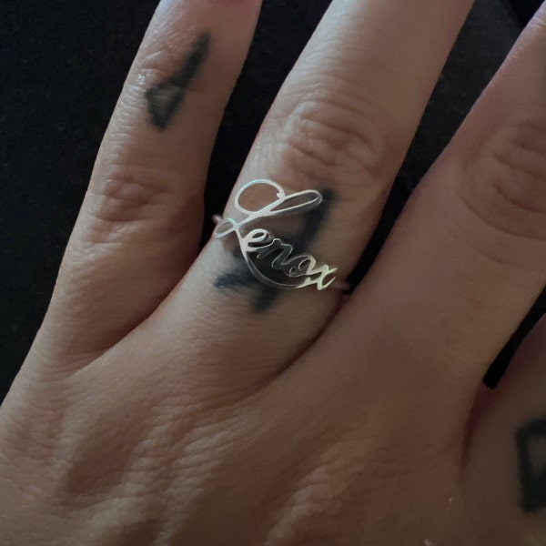 Custom Name Ring • Children Name Ring • Sterling Silver Ring ...