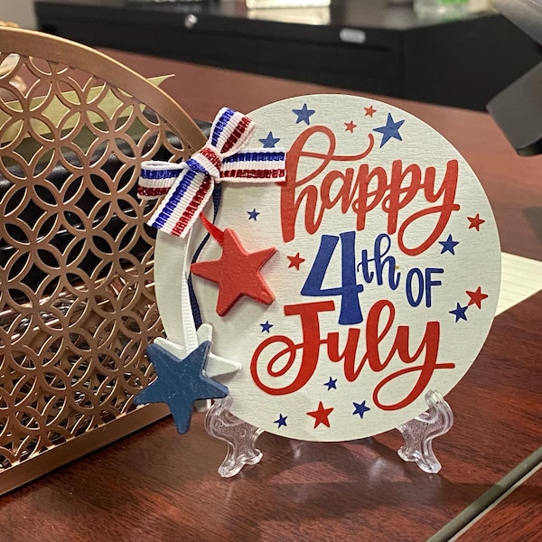 Patriotic Tiered Tray Decor, July 4 Tiered Tray Decor, Patriotic Home ...