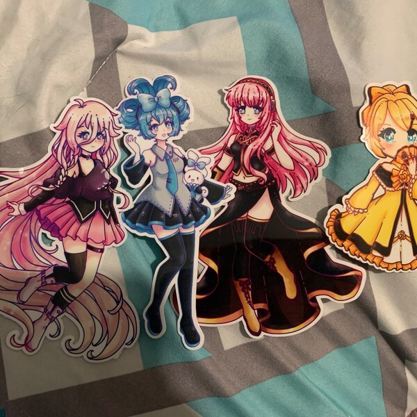 Vocaloid Kagamine Rin and Kagamine Len Stickers [cute Kawaii Anime Girl ...