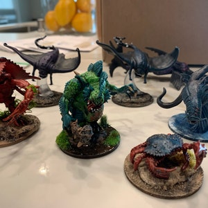 Will Paint Behir Monster Miniature Hand Painted Dungeons | Etsy