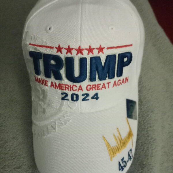 Trump 2024hat MAGA President Donald Trump Hat Cap Bling Diamond USA ...