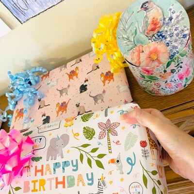 Abstract Art Gift Wrap, Colorful, Artful Wrapping Paper, Any Occasion ...