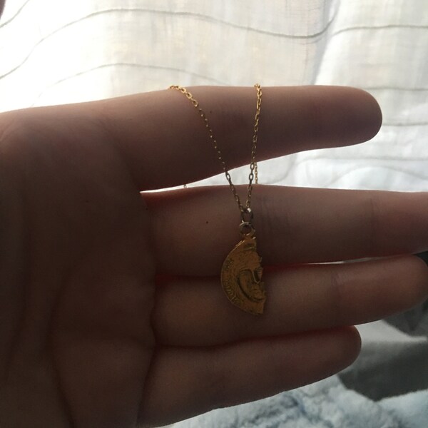 Gold Couple Necklace, Gold Couples Pendant, Necklace for Couples ...