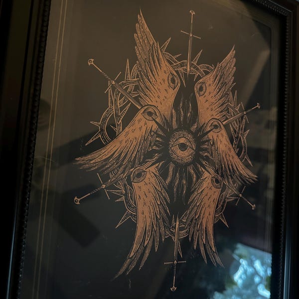 Fear and Hunger Moonless A4 A3 A5 Art Print - Etsy