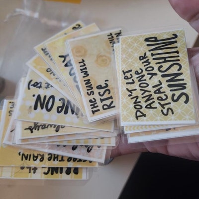 Little Box of Sunshine Positive Inspirational Encouragement Cards Small ...