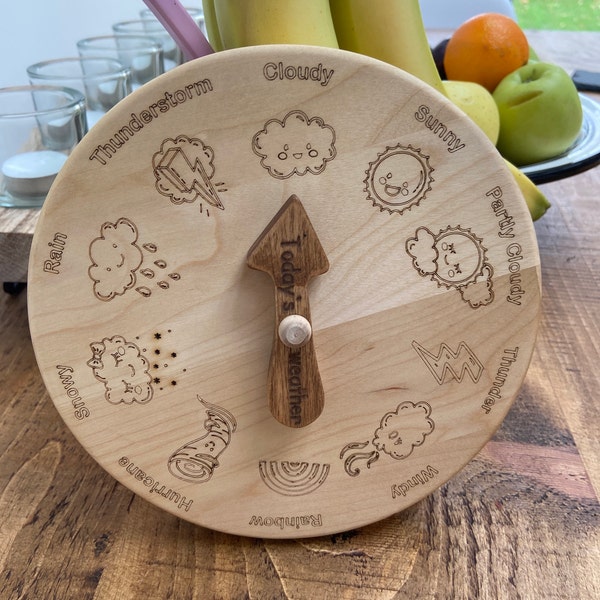 Weather Wheel Toy - Preschool Teaching - Weather Station for Kids ...