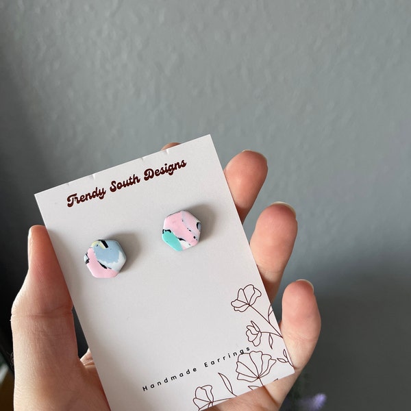 Breast Cancer Awareness Ribbon Earrings, Clay Cancer Ribbon Earrings ...