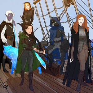 Dnd Custom Hand Drawn Character Art - Etsy
