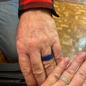 Unicorn Poop Ring With Opal Inlay 6mm Width Diamond Dust Ring ...