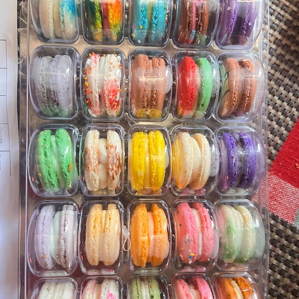 25 Pack Grape French Macarons - Etsy