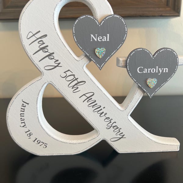 20 Years Together Sign, 20th Anniversary Gift for Parents Anniversary ...