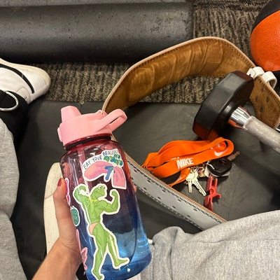 Buff Kermit the Frog Stickers Original Vinyl Sticker Water Bottle ...