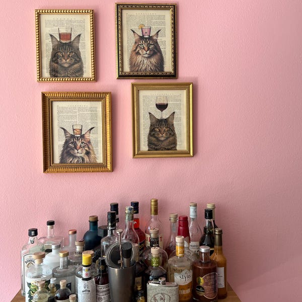 Three Wise Monkeys Dictionary Art Print Set, See No Evil, Hear No Evil ...