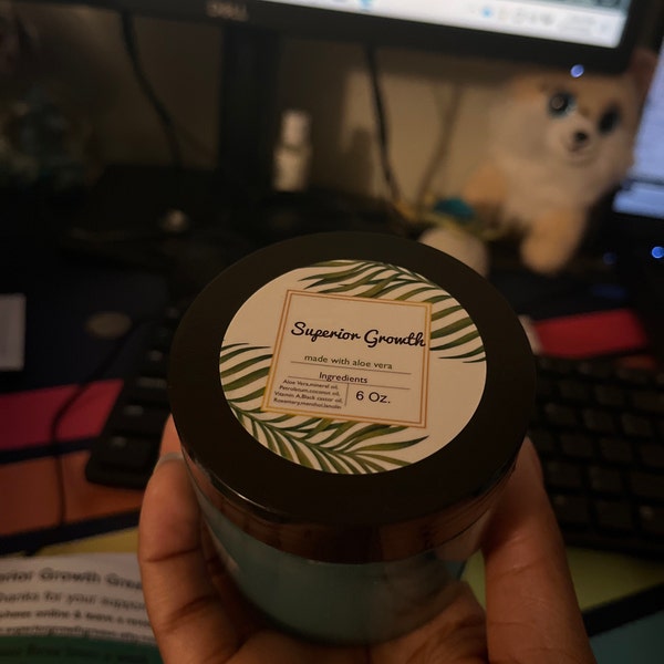 Superior Growth Grease, All Natural Hair Grease,aloe Vera Hair Grease ...