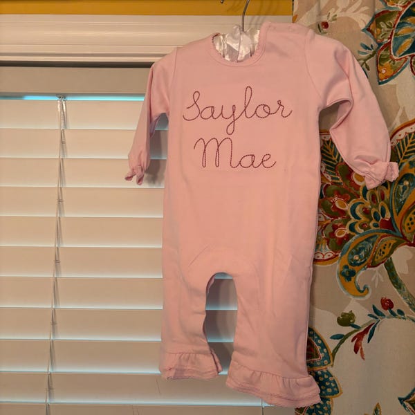 Monogrammed Pajamas, Girls Personalize Pajamas, Boys Monogram Pajamas ...