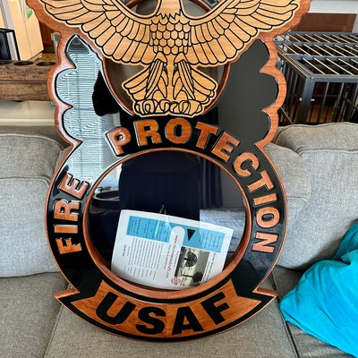 Handcrafted Air Force Skill Level Badge Shadow Box-air Force - Etsy