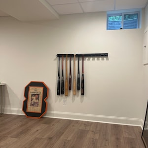 15 Mini Bat Horizontal Display Rack With Baseball Shelf - Etsy