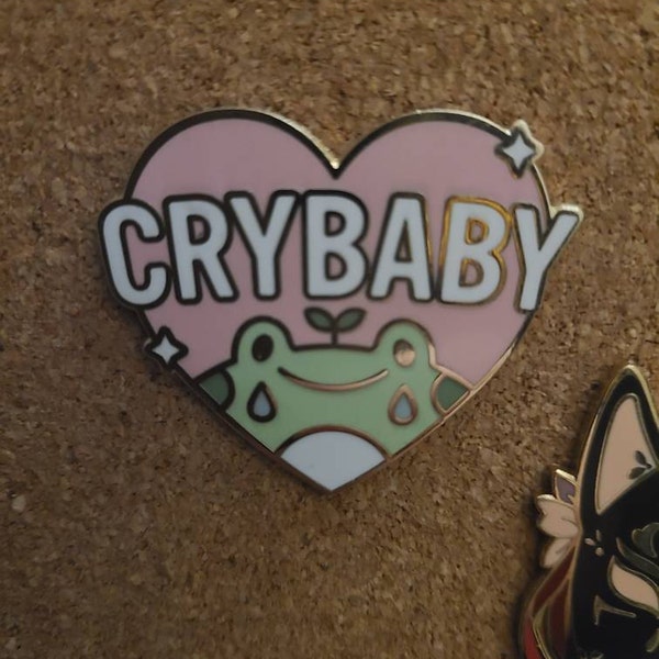 Crybaby Frog Enamel Pin - Etsy