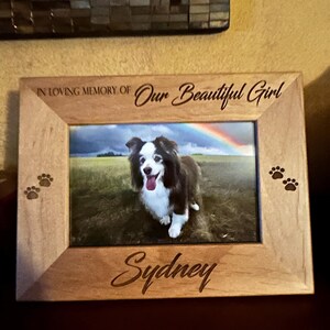 Custom Cat Frame, Pet Memorial Frame, in Memory of Cat, Memorial for ...