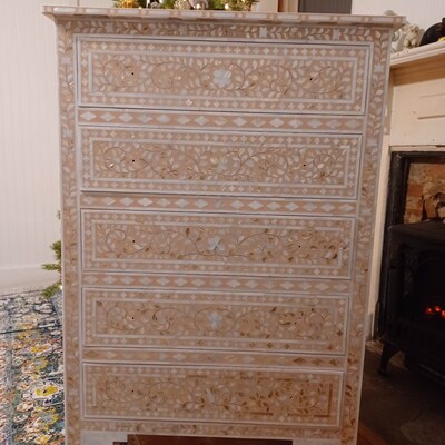 Bone Inlay Optical Desk Black Bone Inlay Optical Table - Etsy