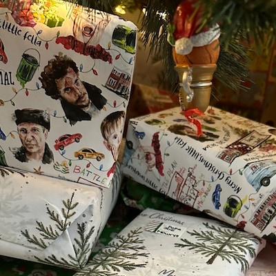 Home Alone Christmas Movie Wrapping Paper, Kevin Mccallister Holiday ...