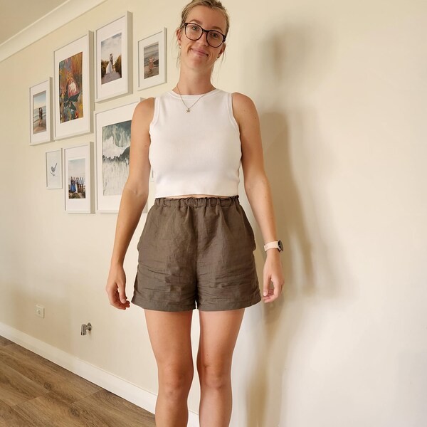Shorts Sewing Pattern PDF, Easy Sewing Pattern for Women's Shorts, High ...