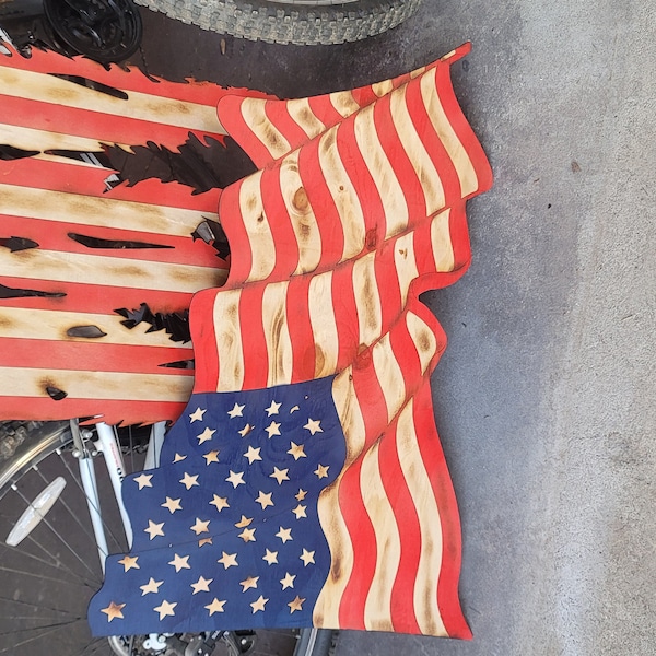 Wavy Flag, Waving Flag, SVG, Laser Cutting File - Etsy