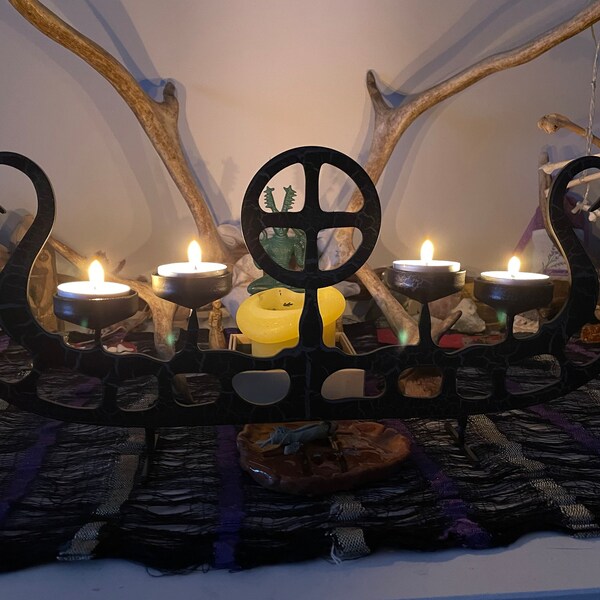 Vegvisir Altar Scheibe Holz Wikinger Pagan Geschenke Schrein Dekoration ...