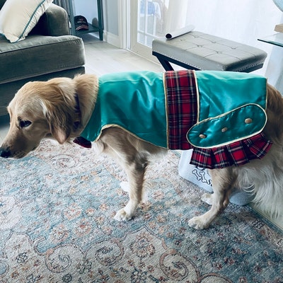 Lilac Tweed Dress for Dogs and Cats, Vintage Luxury Purple Tweed Tutu ...