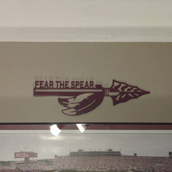 Florida State Seminoles Spear Metal Art - Fear the Spear - Custom ...
