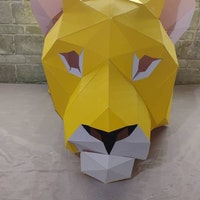 T-rex Low Poly Mask, DIY Paper Craft Mask Dinosaur, PDF Template for 3D ...