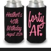 Skinny 40th Birthday Can Cooler 40 and Fabulous Cheers to 40 Year ...