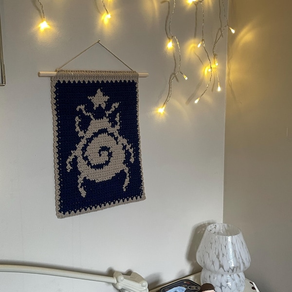 Spiral Bug and Star Crochet Tapestry Pattern- Insect Tapestry - Etsy UK