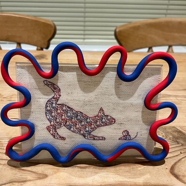 Multicolor Squiggle Frame (2 Colors) - Etsy