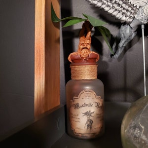 Mandrake Root Herbology Magic Potion Glass Bottle Inspired - Etsy UK