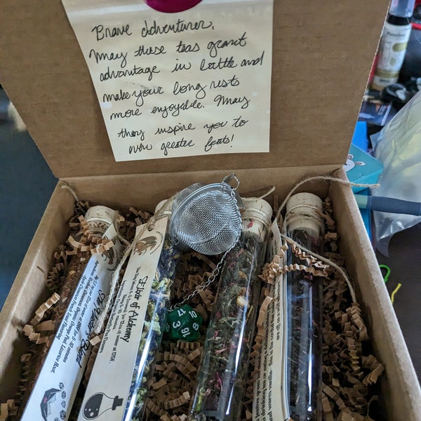 D&D Tea Variety Pack | Potion Tube Sampler | Loose Leaf Tea Gift - Etsy