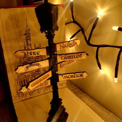 Bookends Fantasy, Science Fiction, Lamppost Signs - Etsy