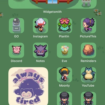Ios 667 Icons Pokemon Heartgold Soulsilver HGSS iPhone IOS14 App Icons ...