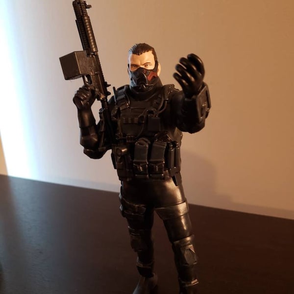 Rhett, GMM Custom Head Sculpt, 1/10 or 1/12 Action Figure Head Sculpt ...