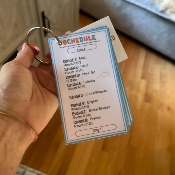 Editable Teacher Lanyard Tags, Emoji Theme: Schedule, Student List ...
