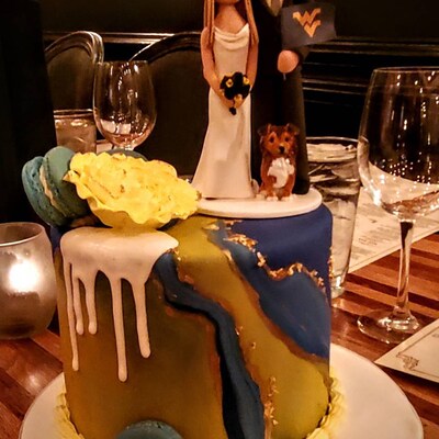 Horror Film Inspired Wedding Cake Topper Halloween Cake Topper ...