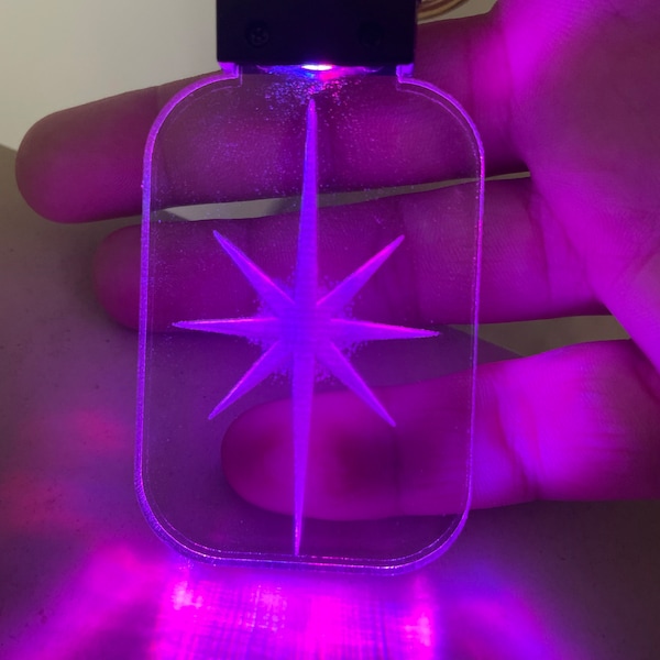 Personalize Rechargeable LED Keychain - Etsy