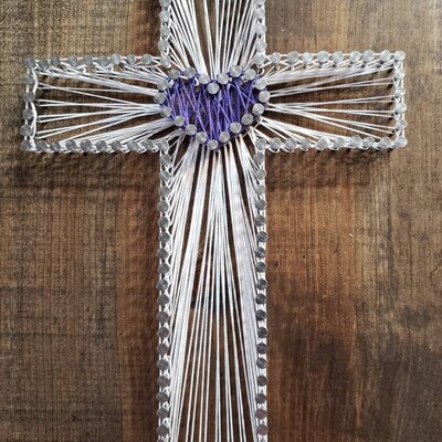 Cross String Art DIY Kit, Catholic Art, Catholic Gifts, Cross String ...
