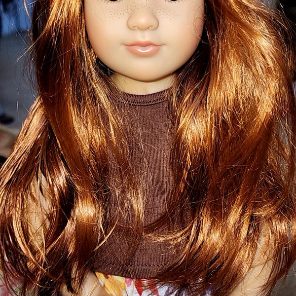 Custom Doll Wig for 18" Dolls - Heat Safe - Tangle Resistant - Fits 11 ...