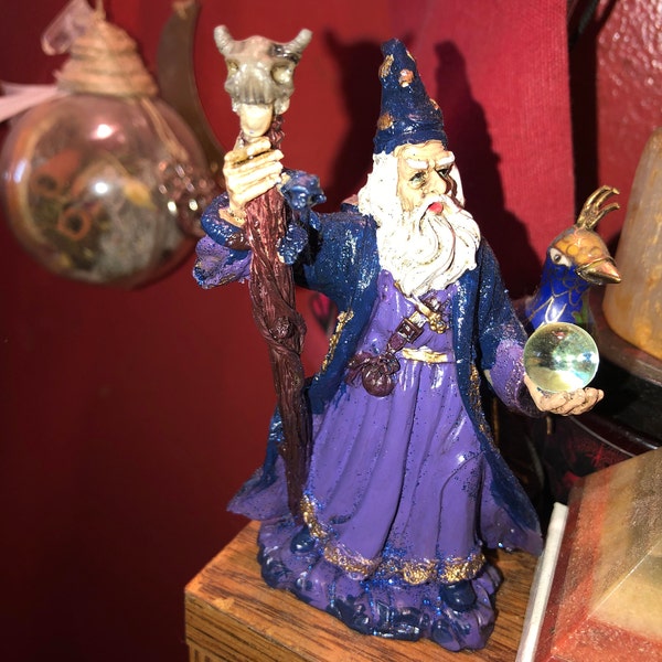 Wizard Magician Collectible Fantasy Figurine Mini Statue - Etsy