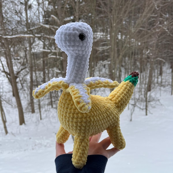 Bananasaurus and Baby Bananasaurus NO SEW Crochet Pattern Bundle - Etsy