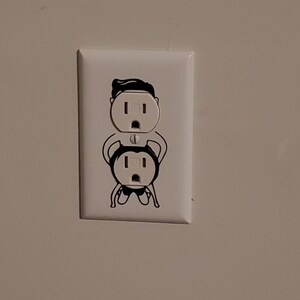 Funny Outlet Cover SVG Cut Files Cricut Silhouette-sticker - Etsy