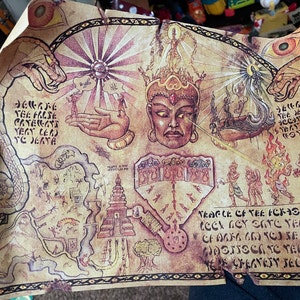 Indiana Jones Temple of the Forbidden Eye Field Map - Etsy