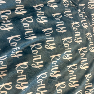 Plush Minky Name Blanket - Etsy