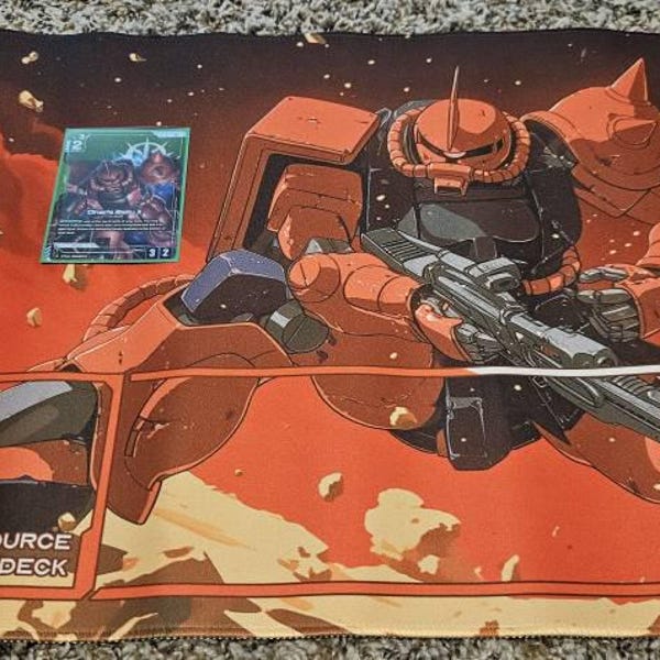 Gundam MSM-03 at War Playmat - Gundam Card Game - 24" X 14" Inches (600 ...